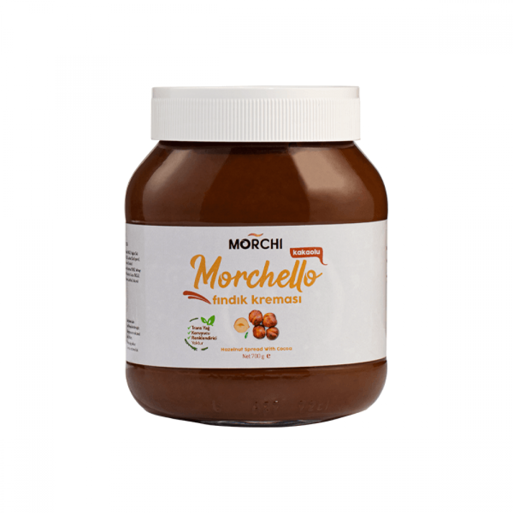 Morchi Morchello 700 gr Kakaolu Fındık Kreması %15 Fındık Oranlı Cam ...